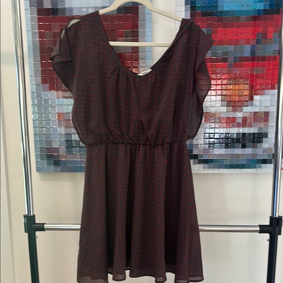 Bar III | Dresses | Bar Iii Black And Red Mini Dress | Poshmark